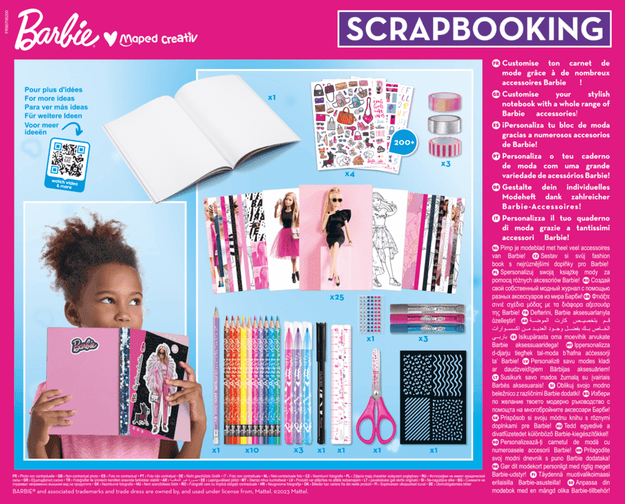 Set Maped Creativ Scrapbooking Barbie – Maped Romania